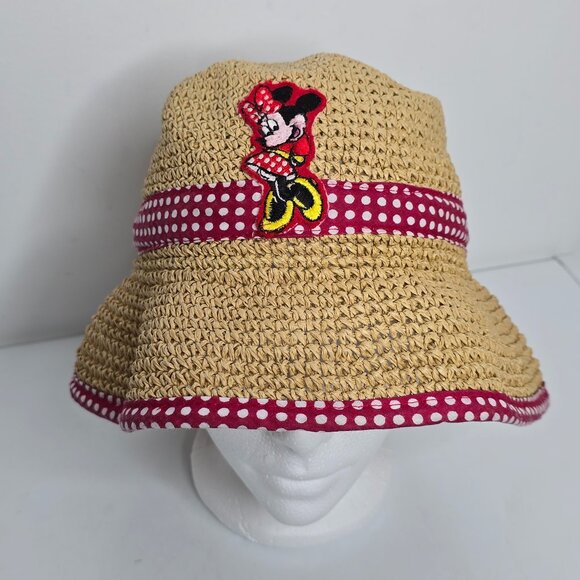 Disney | Accessories | Minnie Mouse Sun Garden Hat Wdw Walt Disney ...